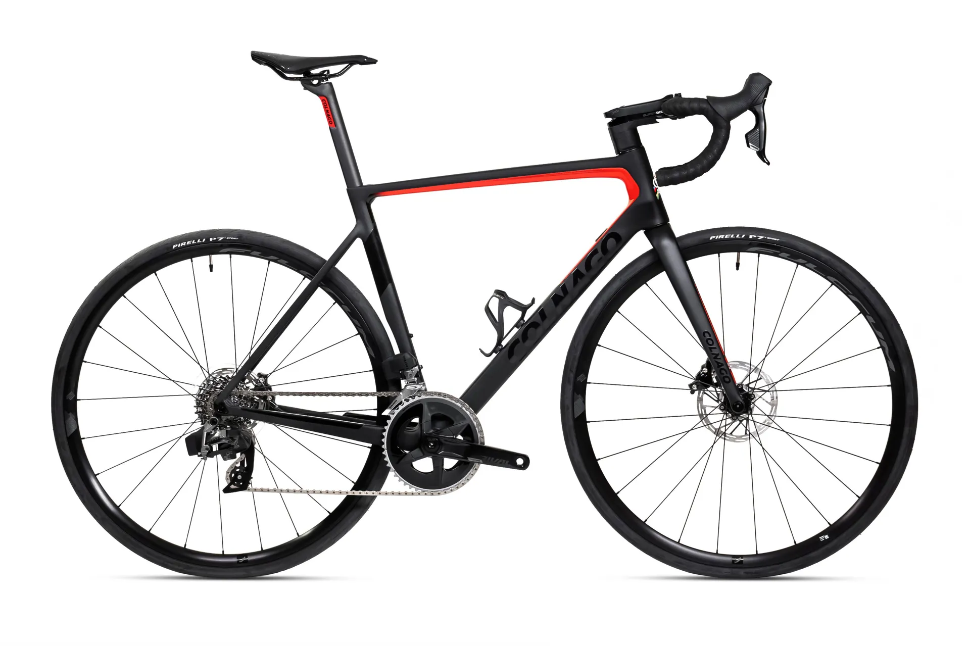 Colnago V3 Disc Carbon Road Bike SRAM Rival AXS Black Red MKBR