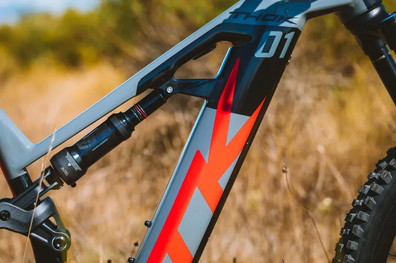 THOK TK01 Enduro MTB Complete Ebike Grey/Red