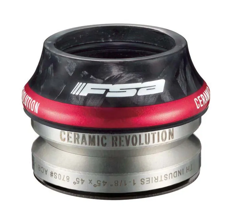 FSA Orbit CF Ceramic Integrated 1.1/8 Aheadset 8.7mm Top Cap Blk