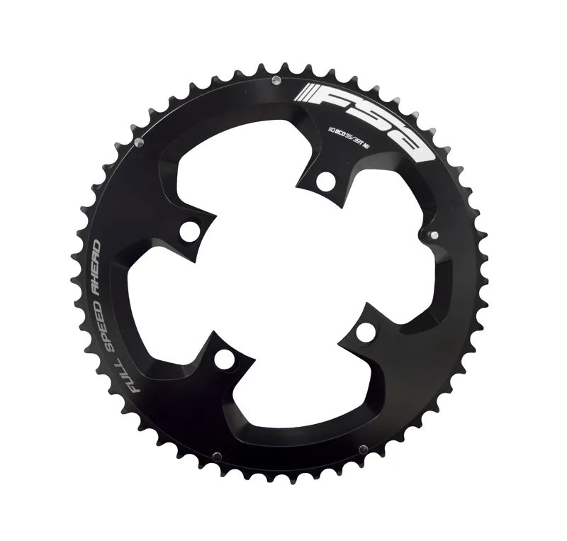 FSA Powerbox Alloy Road 110BCD 2x11 Chainring 4H Black